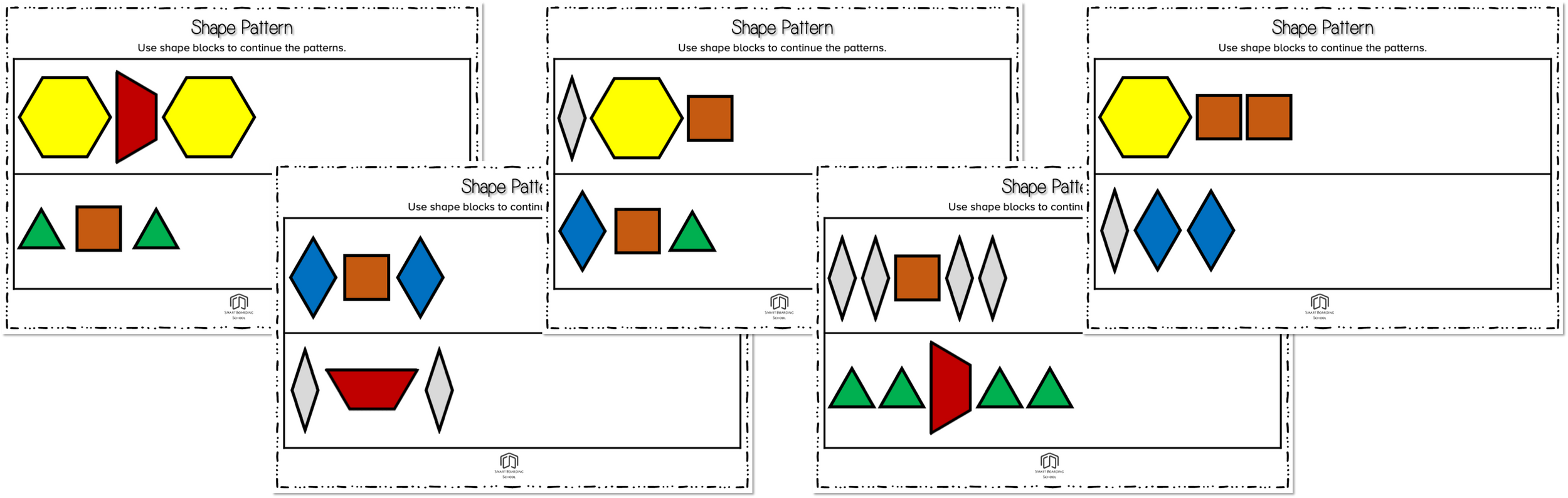 Pattern Worksheets for Preschool