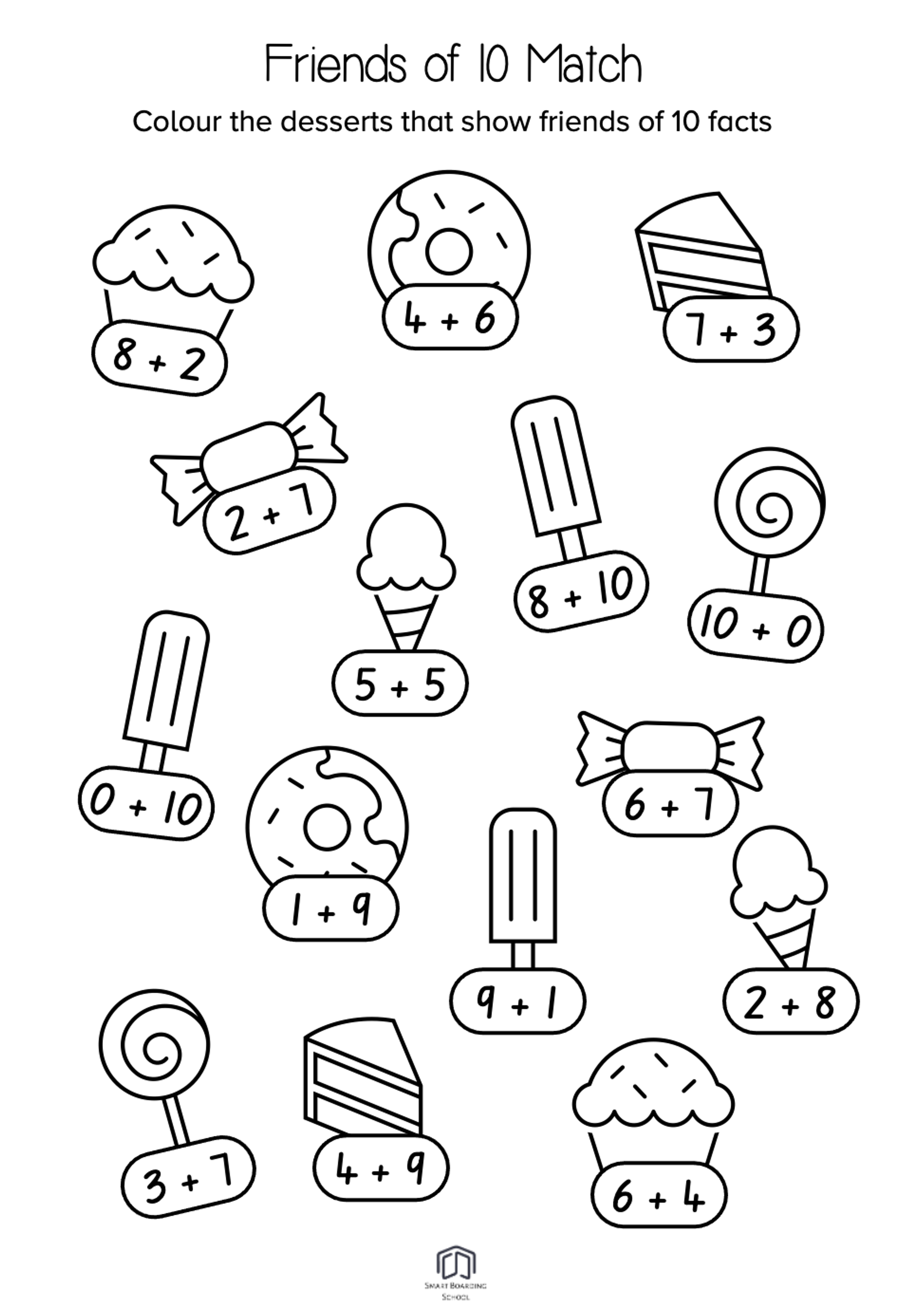 Free Number Bond Worksheet