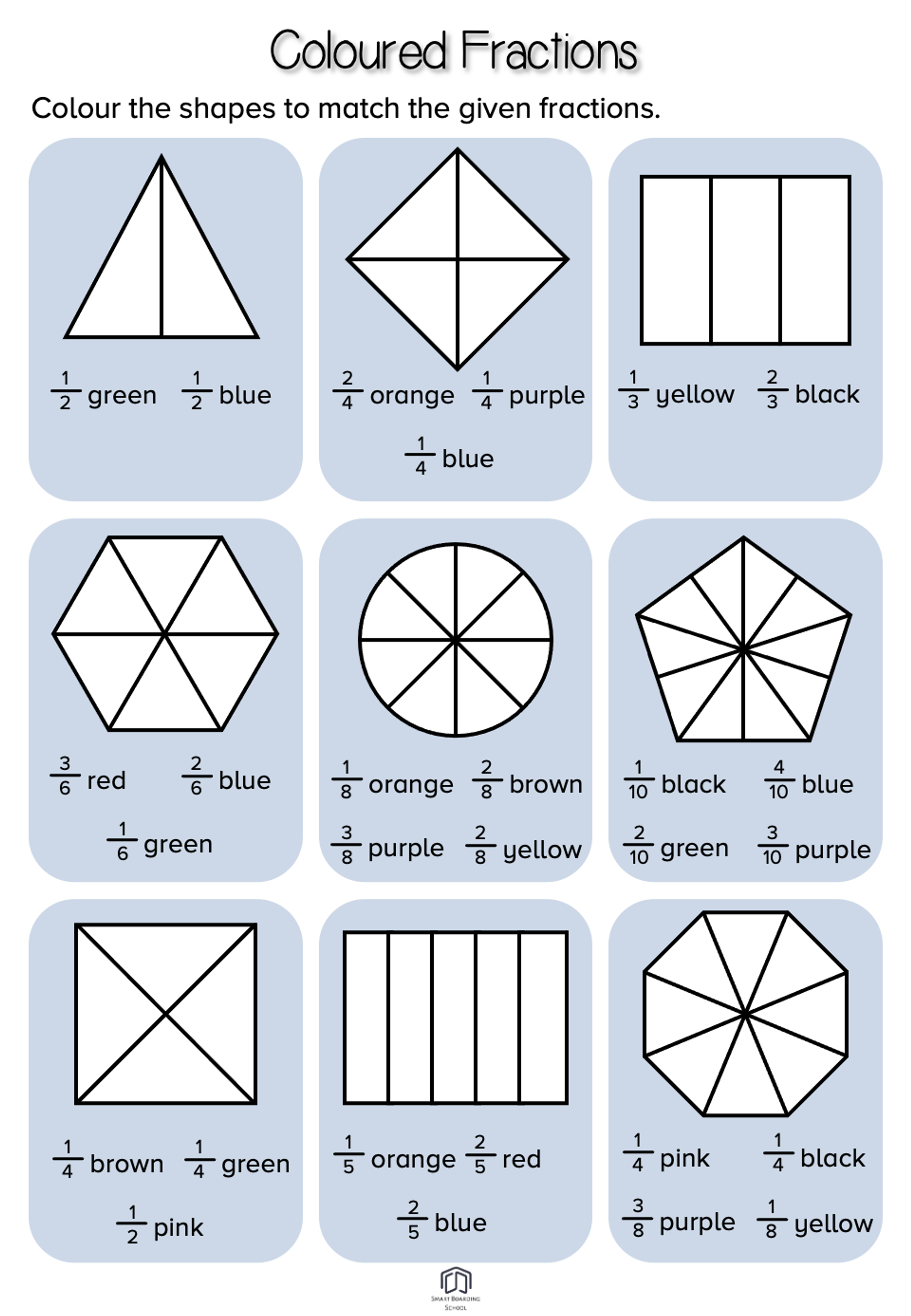 Fractions Worksheets