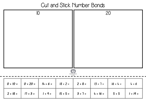 Number Bonds Worksheets