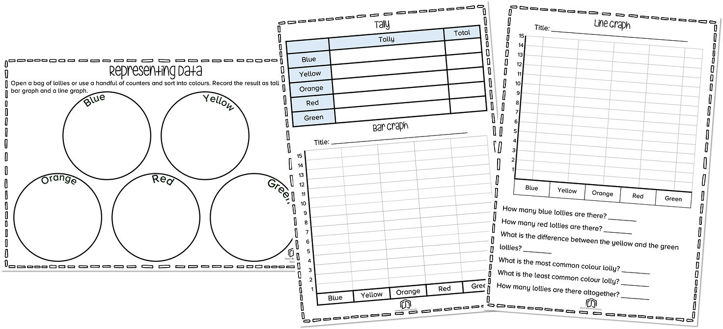 Representing Data Worksheets