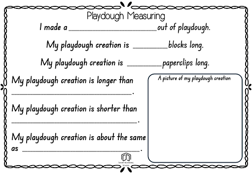Hands On Measurment Lesson for Kindergarten