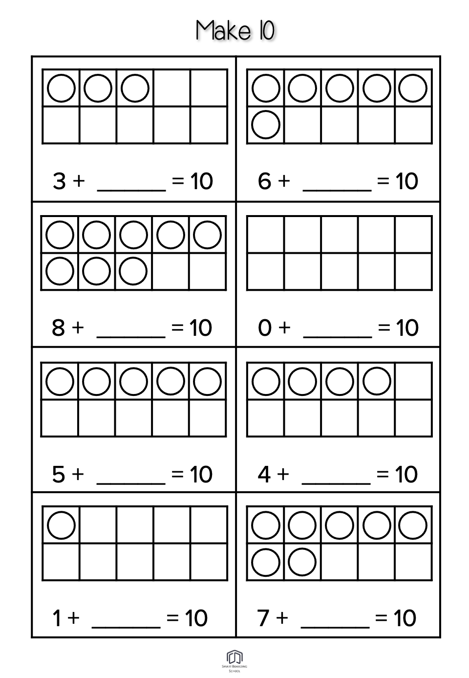 Free Friends of 10 Print and Play Game