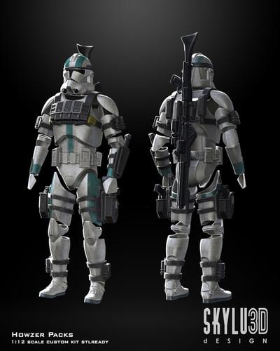 UNPAINTED - Bad Batch Season 3 Howzer Armor Set | OT-Customs