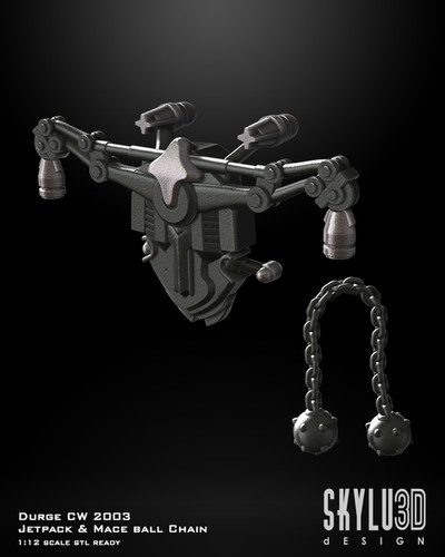 UNPAINTED - Durge Clone Wars Jetpack Accessory | OT-Customs
