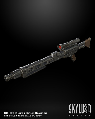 UNPAINTED - DC-15X Sniper Blaster Rifle Accessory | OT-Customs