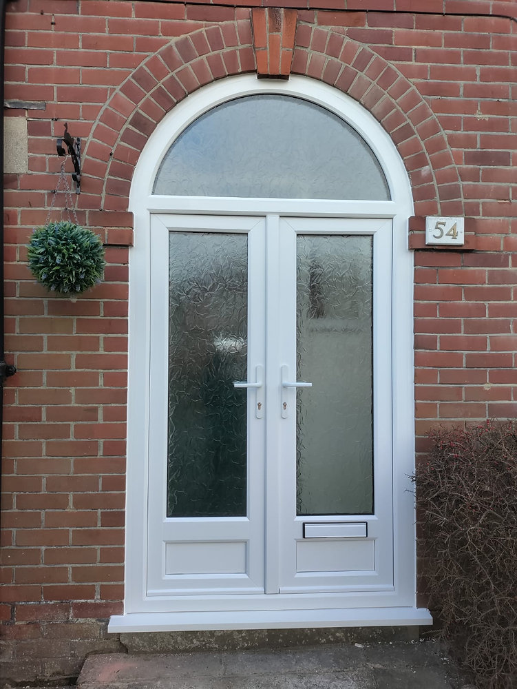 Arched topped uPVC French Doors