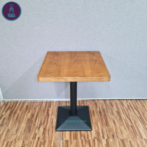 Restaurant Dining Table 60 x 60 cm Wood Veneer Top | Beginning of Things