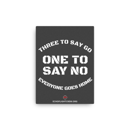 Everyone Goes Home Base Canvas 12x16" | ECHO HeliOps