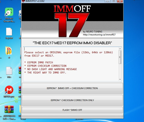 IMMO OFF 17 Software EDC17 MED17 EEPROM FLASH | Cadiag
