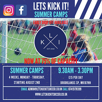Lets Kick It! Football Coaching for Children in Milton Keynes.