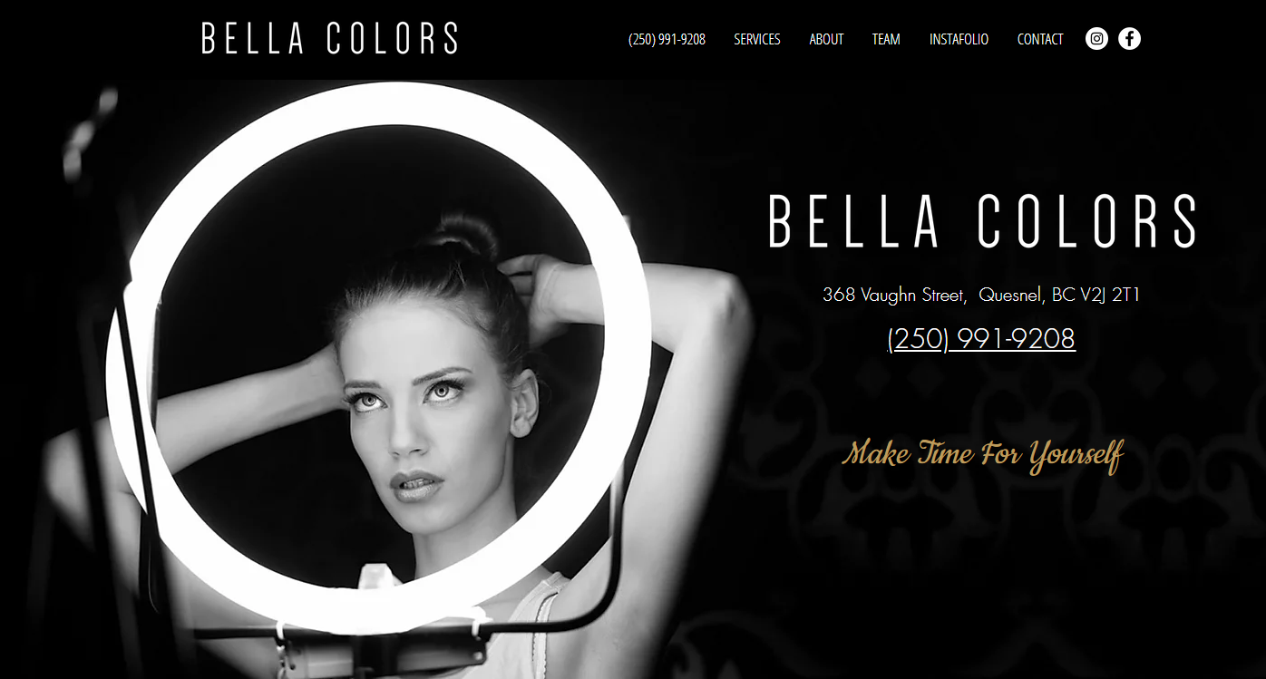 Bella Colors | Best Hair Salon Quesnel | Home