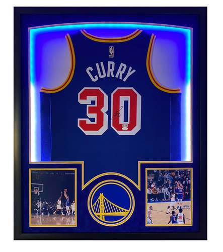 Steph Curry Framed Jersey Golden State Warriors LED Signed Autographed ...
