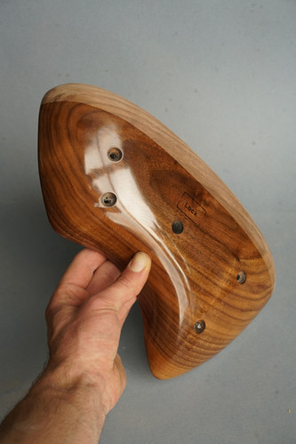 Walnut Sloping Wave Rail (XL 2'') | Lock Holds