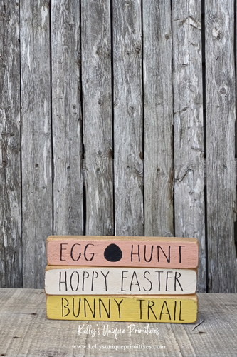 Hoppy Easter Block Set | Kelly's Unique Primitives