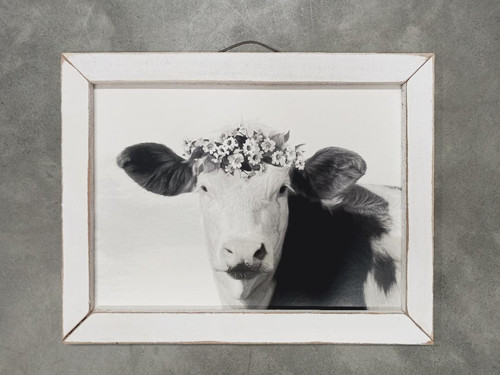 Black/White Cow Print | Kelly's Unique Primitives