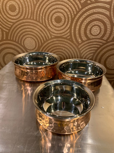 Copper Handi 3 sizes (1+2+3)三種尺寸銅製菜碗 | 馬友友印度食品和香料店 MIKstore