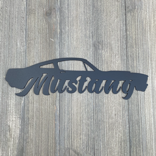 Fast Back Mustang - 1965-1970 - Metal Sign Cutout | Northwest Custom Met
