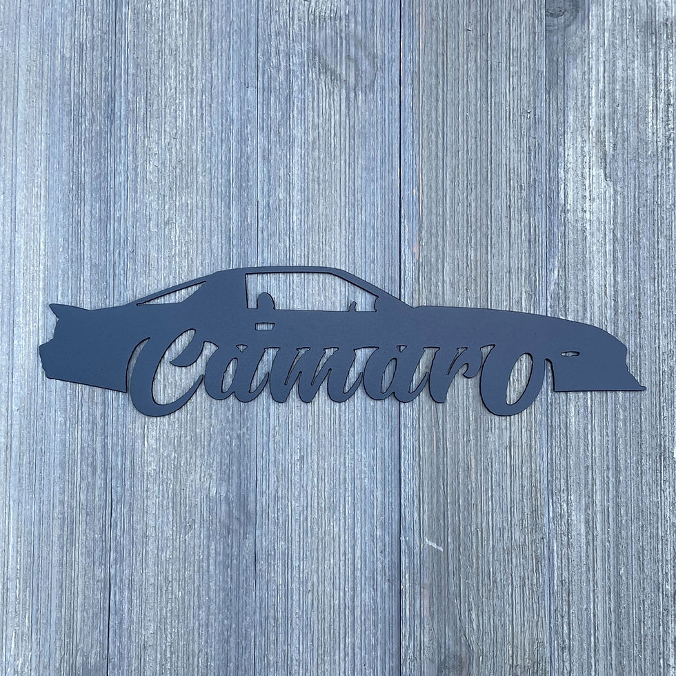 3rd Generation Camaro - 1982-1992 - Metal Sign Cutout | Northwest ...