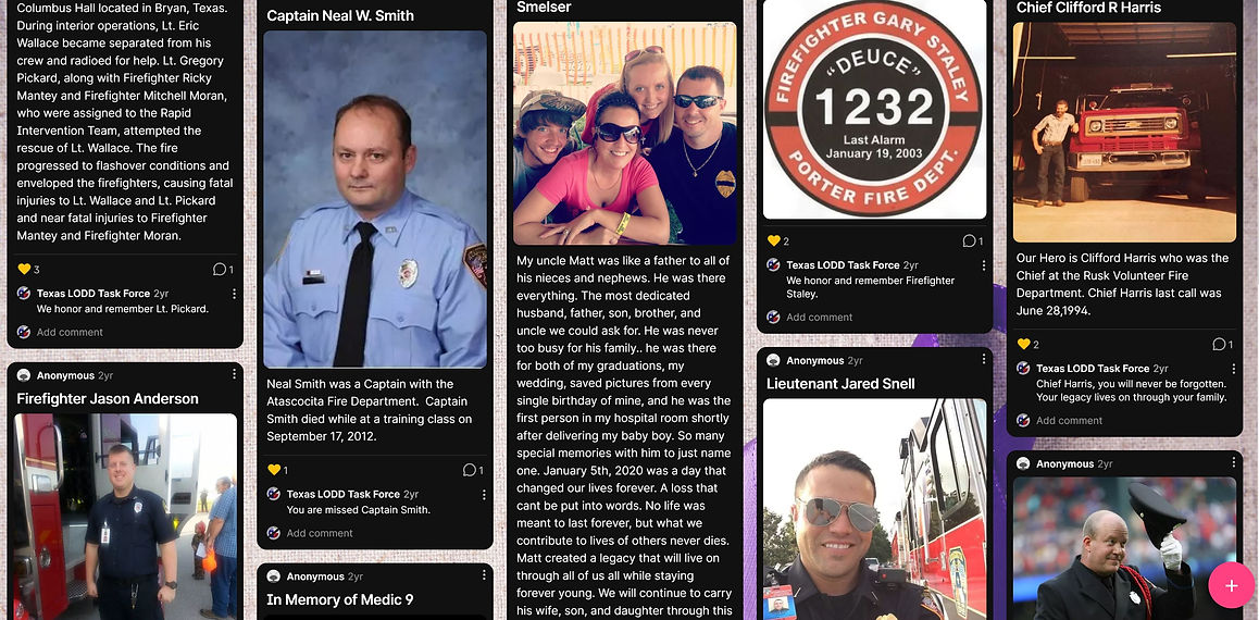 Tribute Wall | makeitpurple