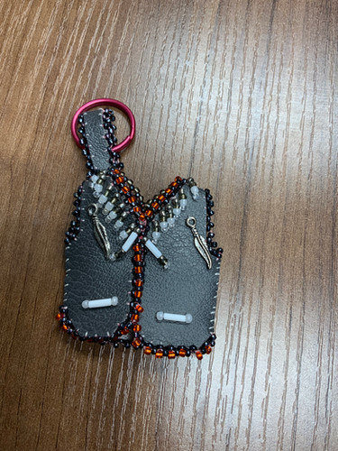 Leather Vest Keychain | mysite