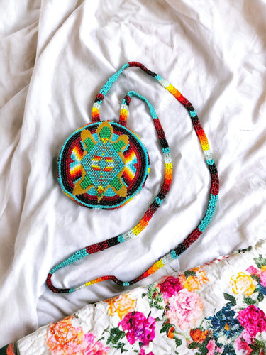Beaded Turtle Medallion | mysite