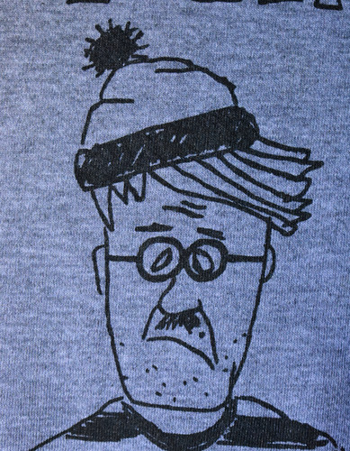 Doodle Art Sweat Gray "DON'T WORRY" | adequate