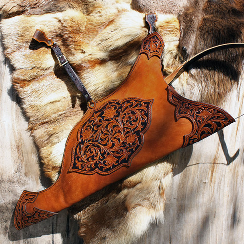 Traditional Hip Bow Quiver - Western Floral Detailed Design ...