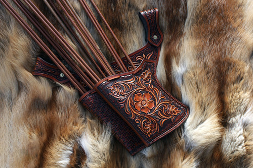 Archers Traditional Korean Field Hip Quiver - Western Floral Design ...