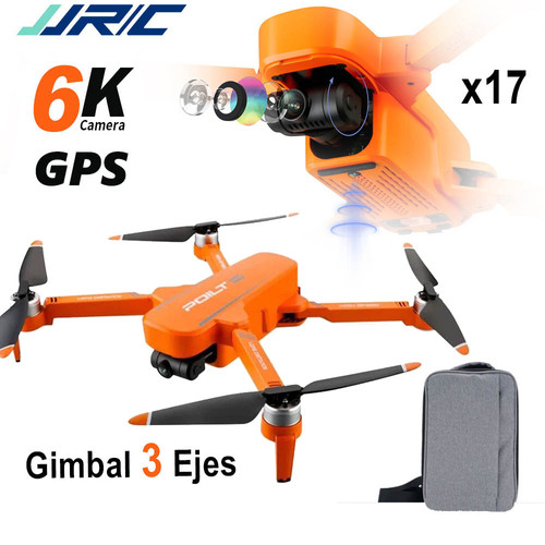 DRONE JJRC X17 3.0 CAMARA 6K, GPS, GIMBAL 3 ejes, 30 MIN, 1KM ORANGE ...