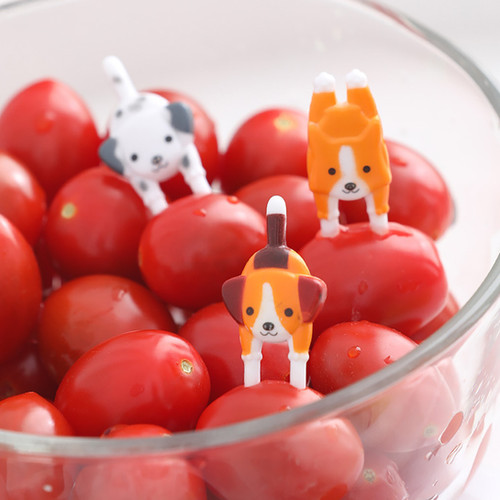 Cats & Dogs Fruit Forks, 7 pcs | Munchly