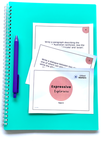 Year 4 Expressive Explorer Cards US Spelling | Thrive Central