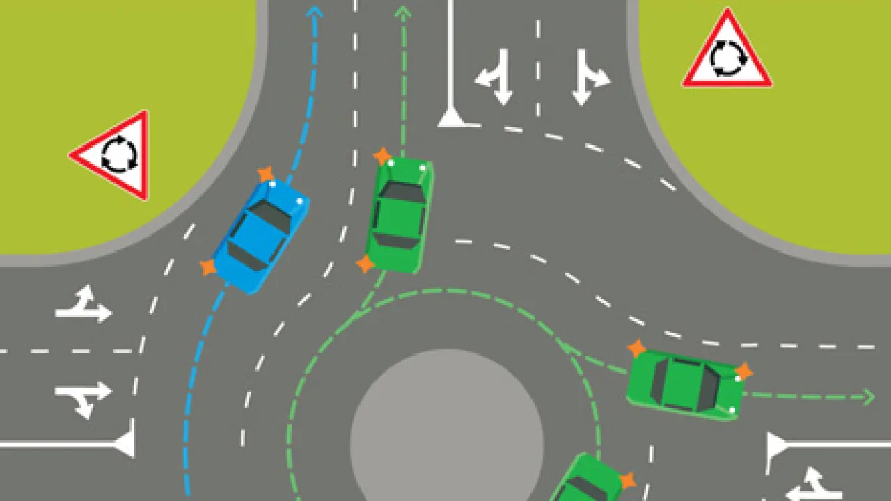 Indicating LEFT when exiting a roundabout