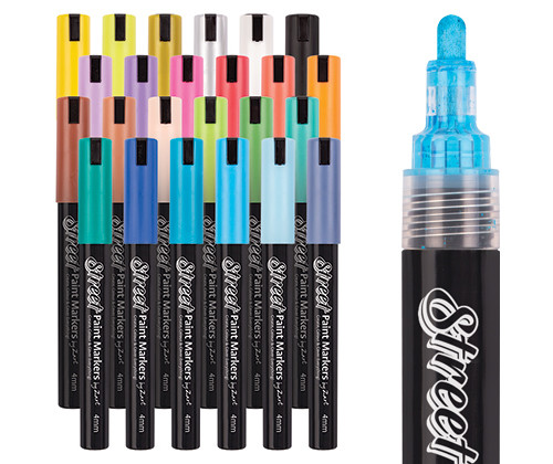 CS Street Paint Markers by Zart | Artandcraftworld
