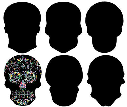 CS Scratch Skulls | Artandcraftworld