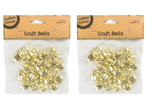 KK Craft Bells 2cm Gold | Artandcraftworld