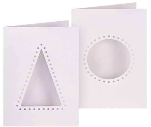 CS Christmas Cut-Out Threading Cards 10s | Artandcraftworld
