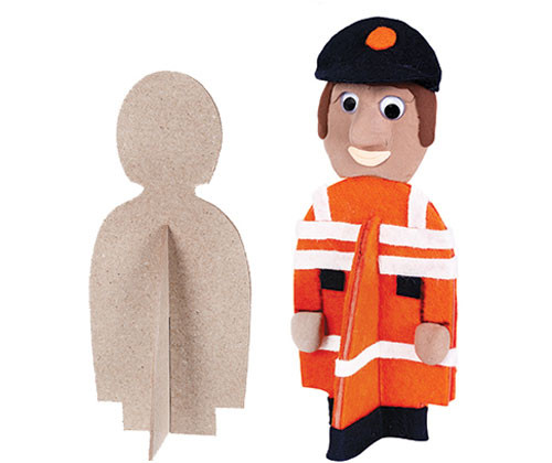 CS 3D Papier Mache Person Shape 10's | Artandcraftworld