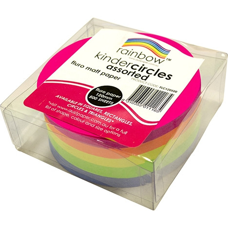 RB Premium Fluro Paper Circles 85gsm | Artandcraftworld