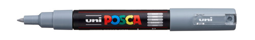 PC-1M Posca Markers - Extra Fine Bullet Tip - Grey | Artandcraftworld