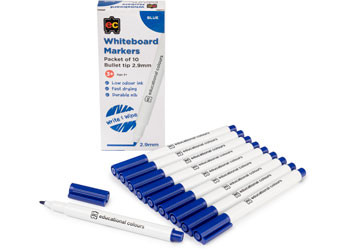 EC Whiteboard Marker Thin 10's | Artandcraftworld