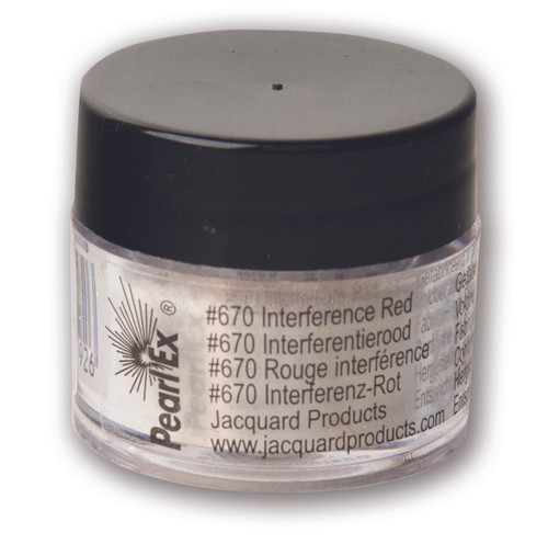 Jacquard Pearl Ex Pigments - Interference Red | Artandcraftworld