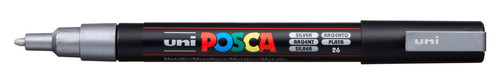 PC-3M Posca Marker Fine Tip - Silver | Artandcraftworld