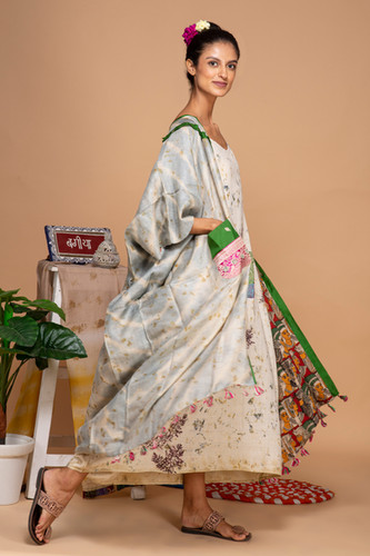 Bageeya “Asmaan” Natural Dyed Handwoven Organic Reversible Pasban ...