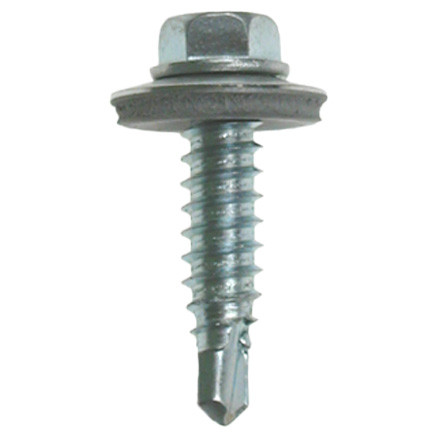 Light Section Tek Screw Hex Head with 19mm sealing washer | Sureclad ...