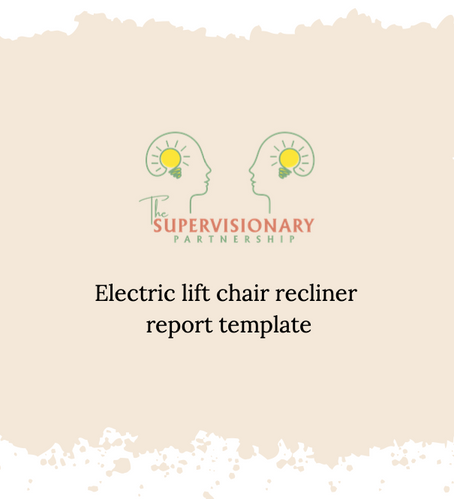 Electric lift chair recliner report template - 10 page document | TSP