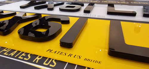 PAIR OF 4D 6MM LASER CUT NUMBER PLATES | Plates R Us