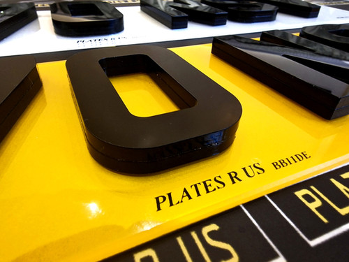 PAIR OF 4D 10MM LASER CUT NUMBER PLATES | Plates R Us