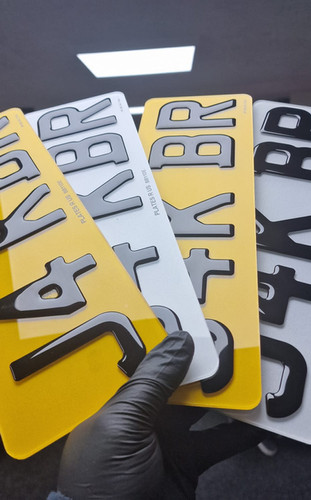 PAIR OF 3D GEL PREMIUM QUALITY ROAD LEGAL NUMBER PLATES | Plates R Us