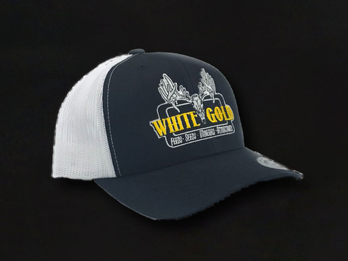 White Gold Black & White Trucker Hat | WHITEGOLD